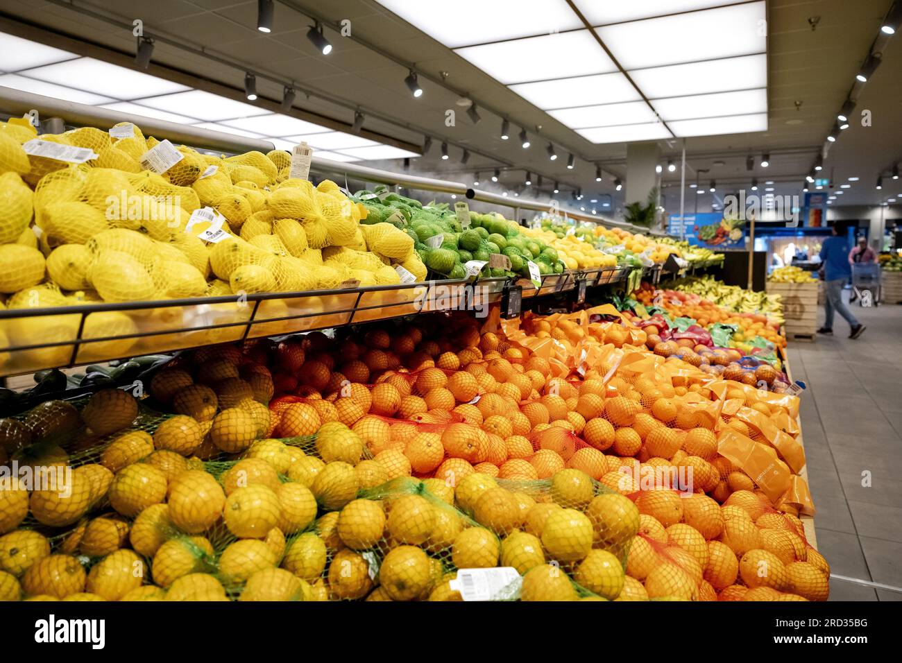 AMSTERDAM - Fruit in the fresh department in an Albert Heijn ...