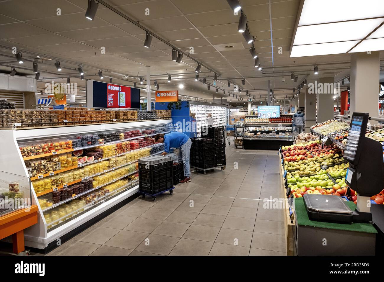 AMSTERDAM - Fruit in the fresh department in an Albert Heijn ...