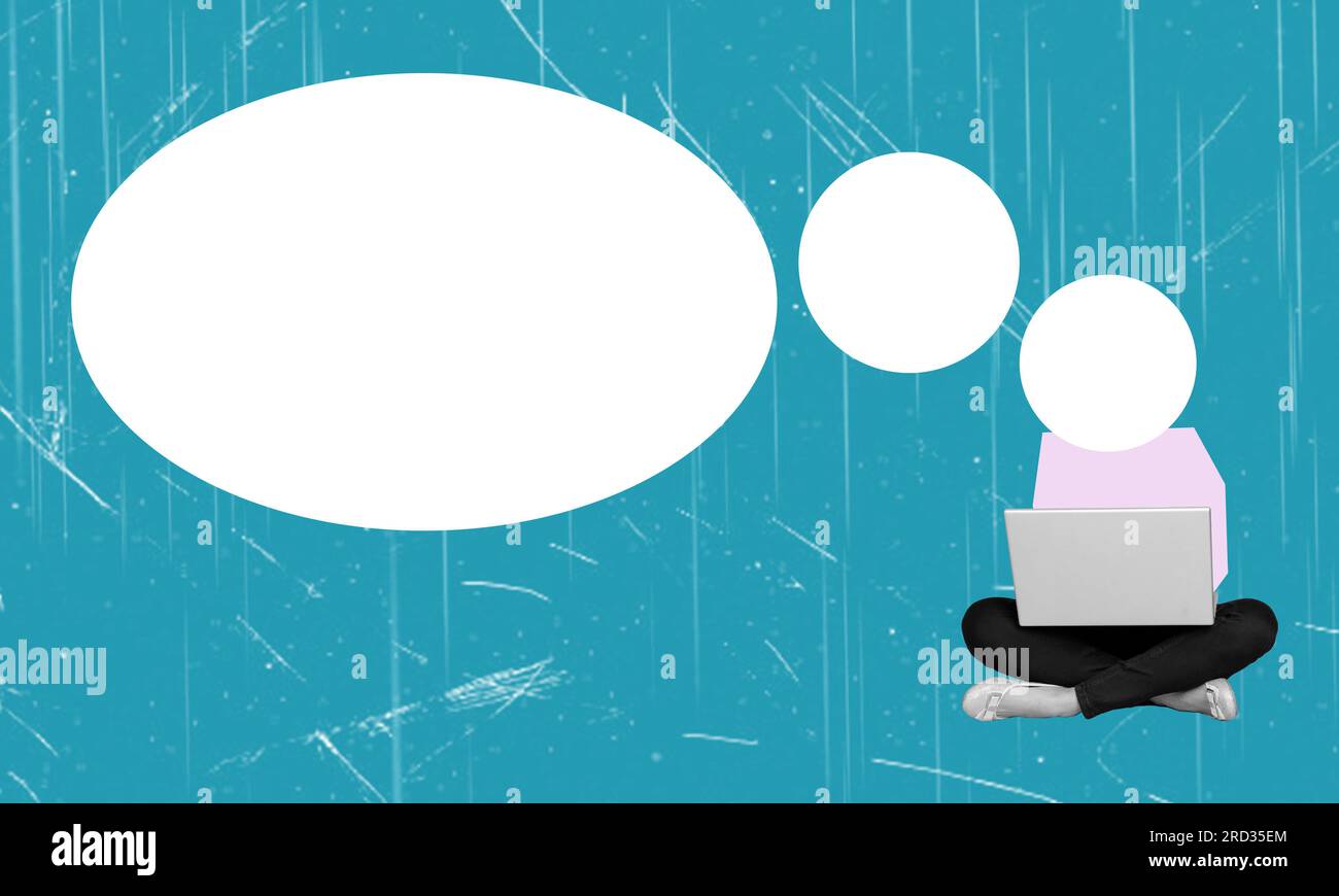 Creative photo 3d collage artwork poster sketch of young positive man ...