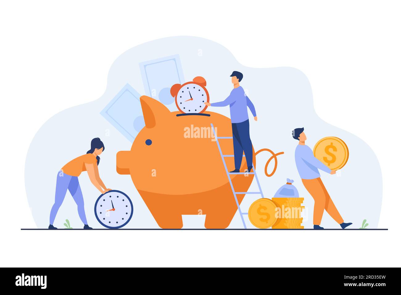 Time keeping Stock Vector Images - Alamy