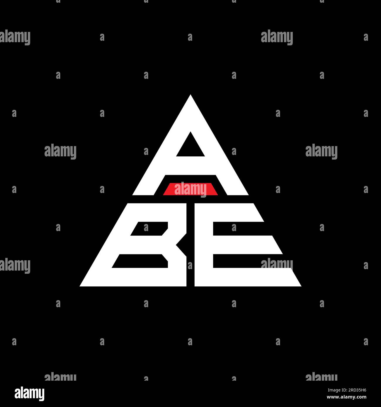 ABE triangle letter logo design with triangle shape. ABE triangle logo ...