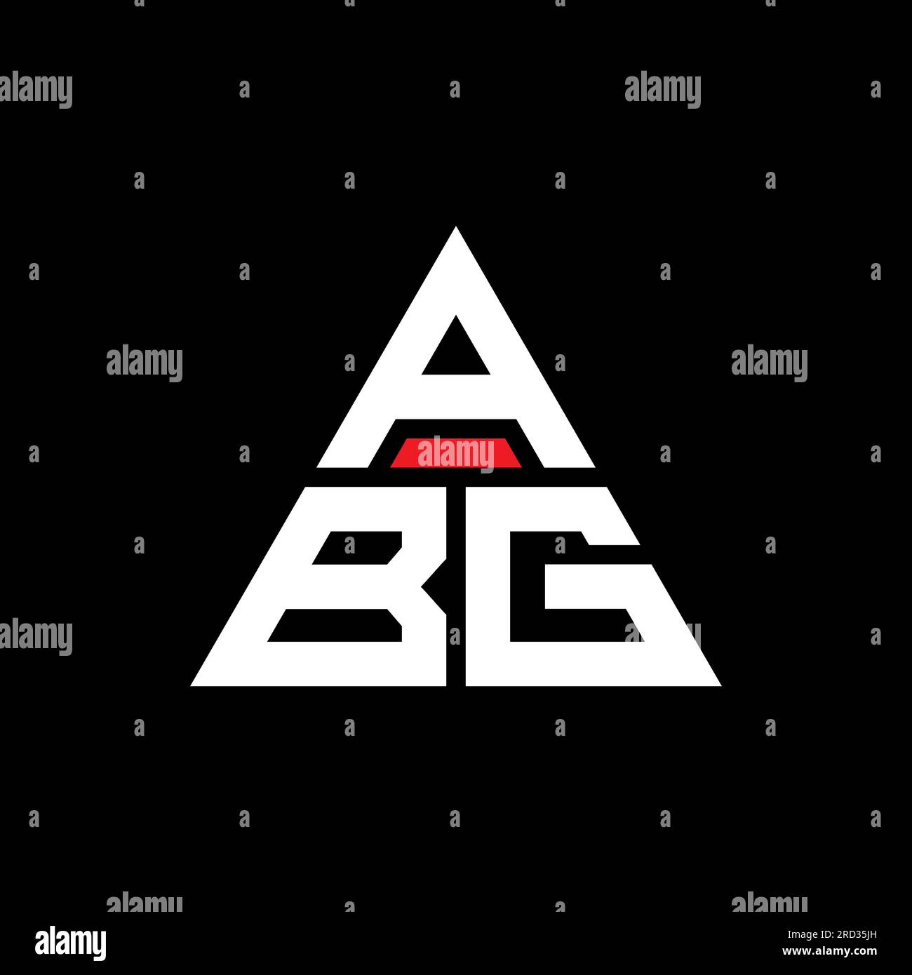 ABG triangle letter logo design with triangle shape. ABG triangle logo ...