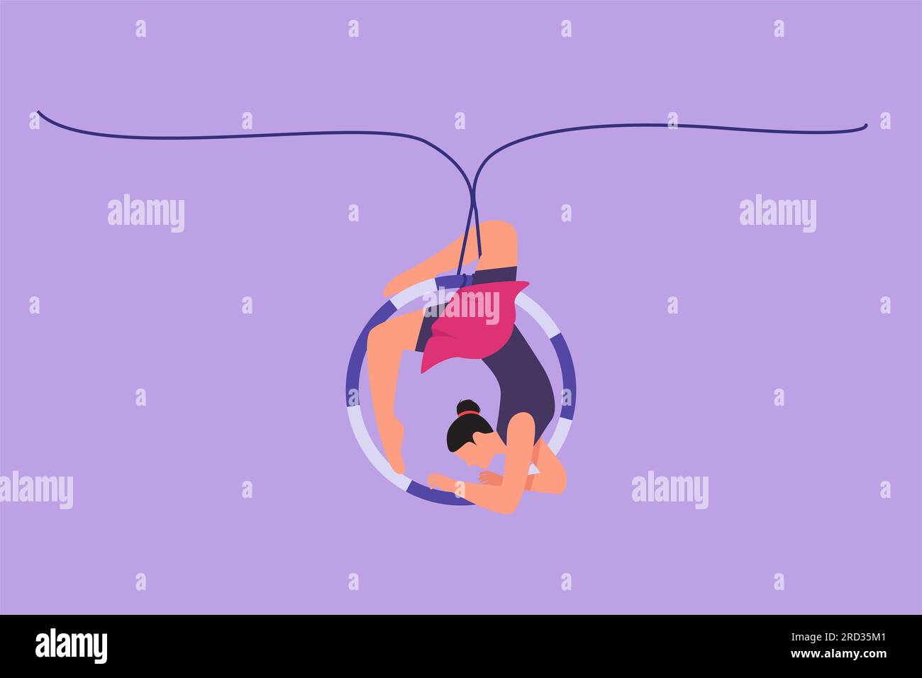 Attractive woman performing hanging hi-res stock photography and images ...