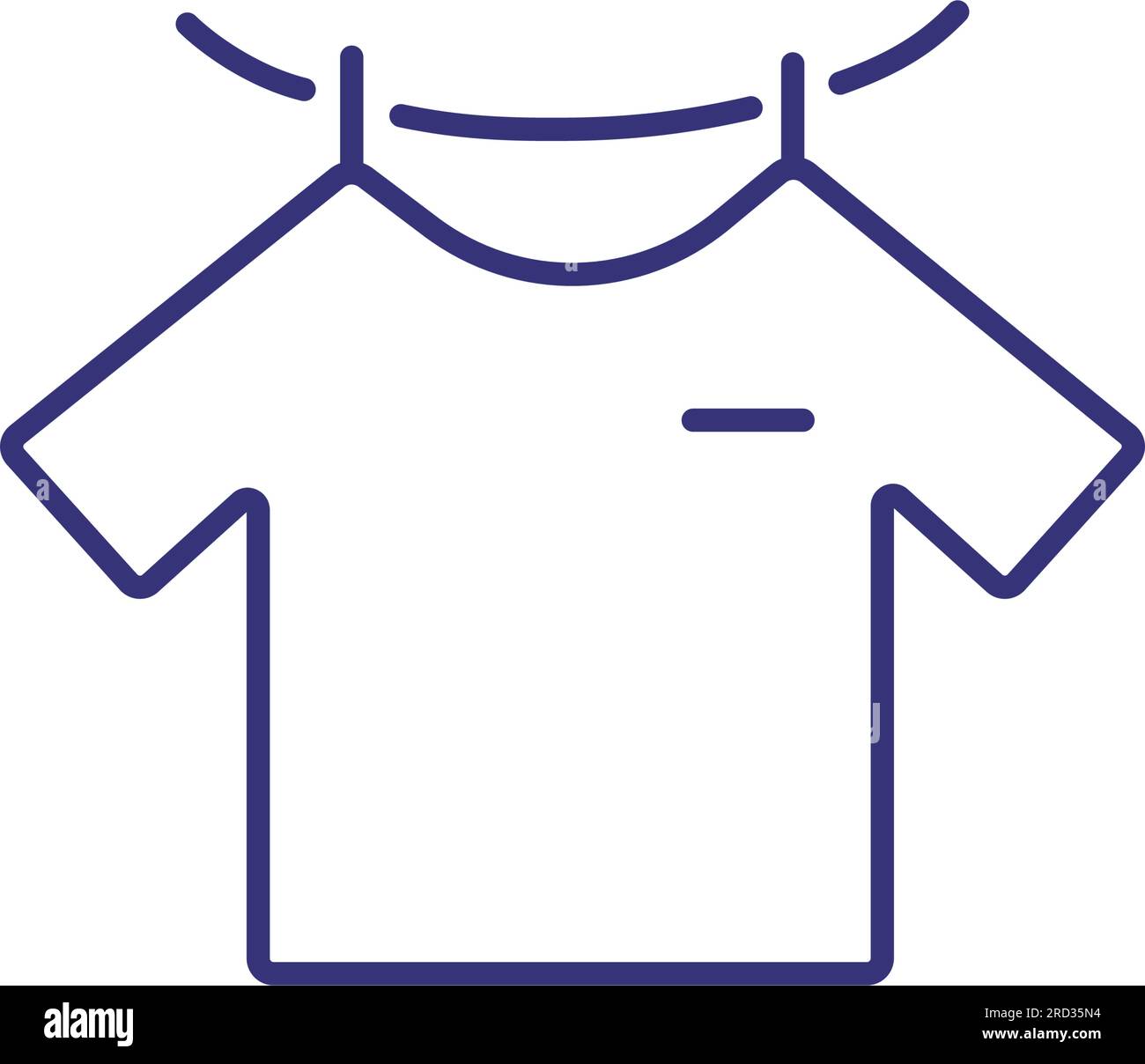 Line of clothes drying Cut Out Stock Images & Pictures - Alamy