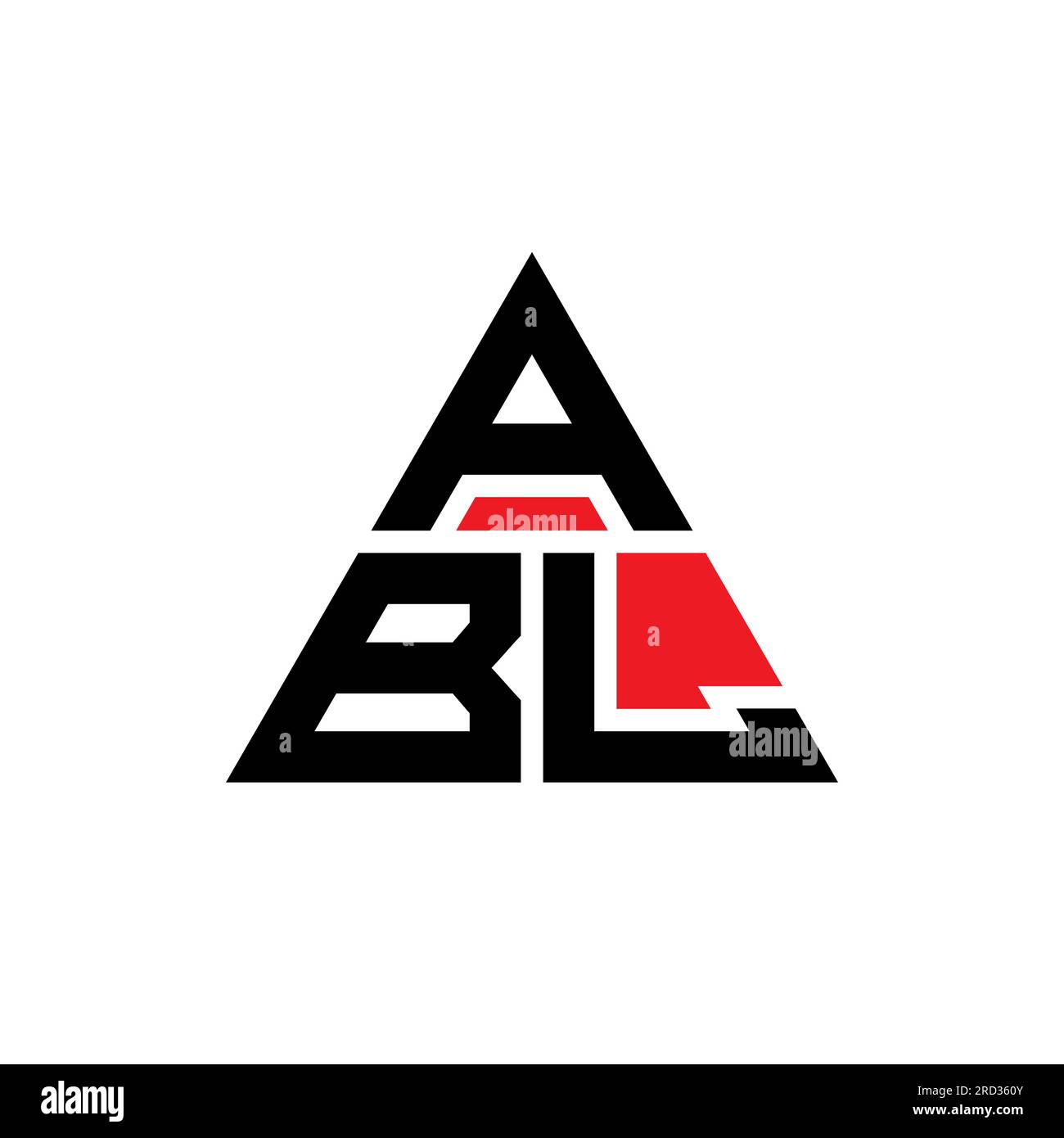 ABL triangle letter logo design with triangle shape. ABL triangle logo ...