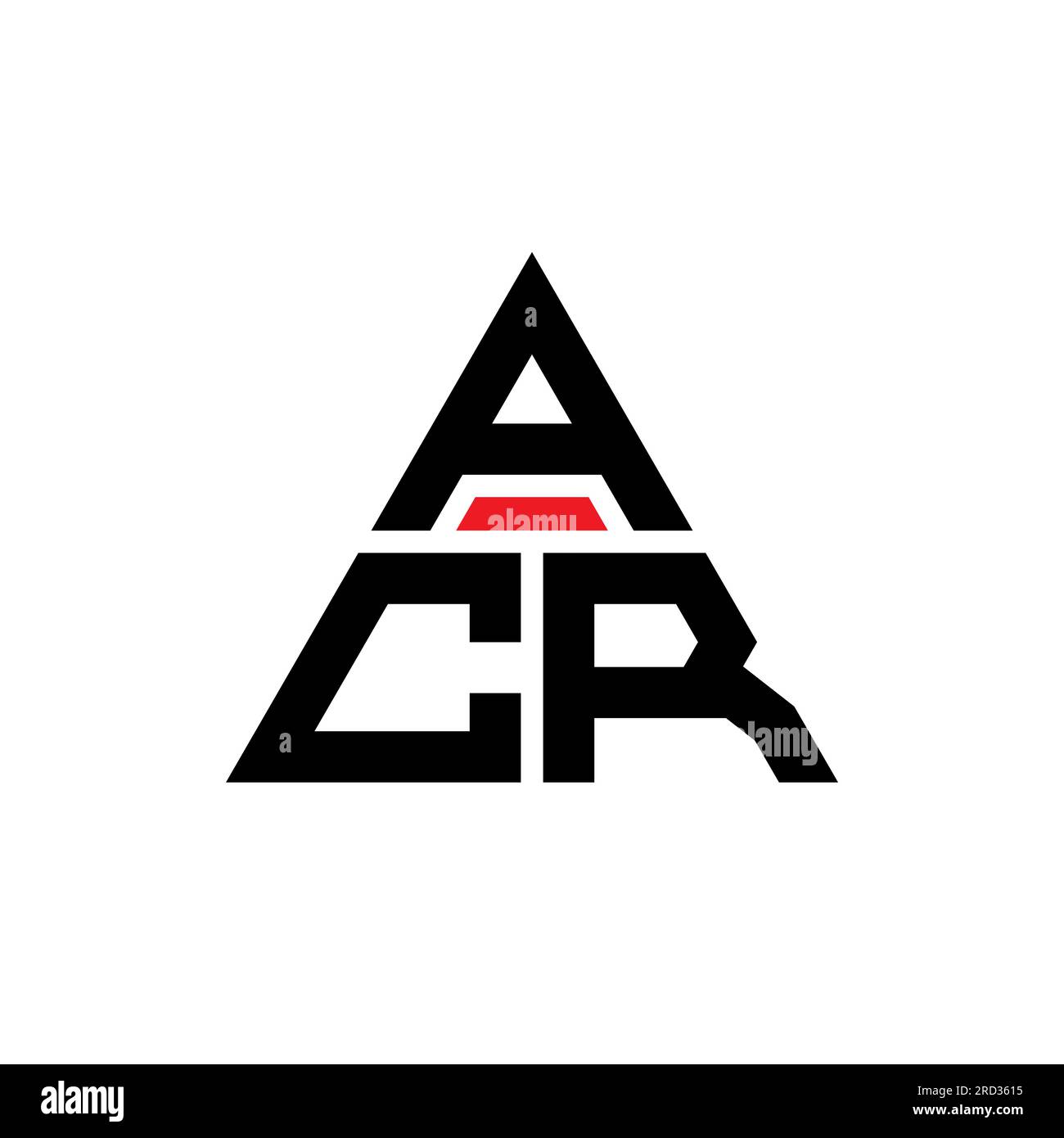 ACR triangle letter logo design with triangle shape. ACR triangle logo ...