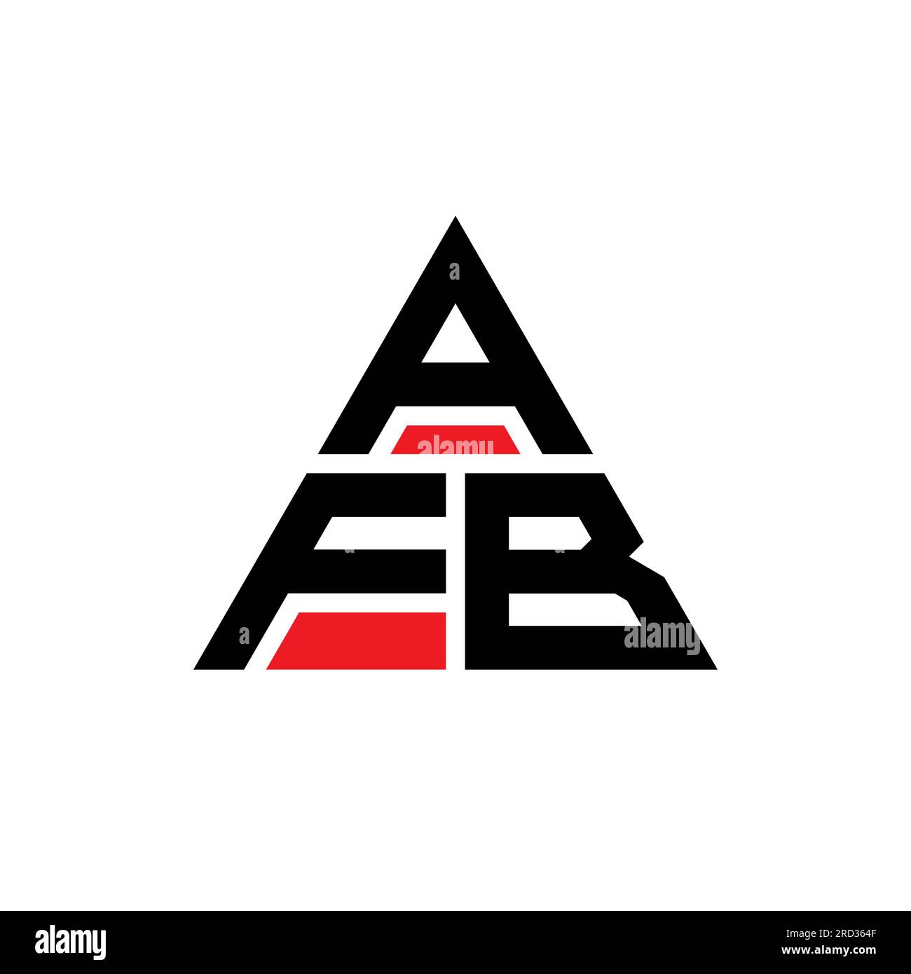 AFB triangle letter logo design with triangle shape. AFB triangle logo ...