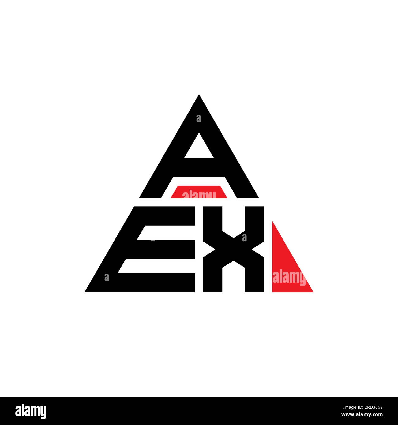 AEX triangle letter logo design with triangle shape. AEX triangle logo design monogram. AEX ...