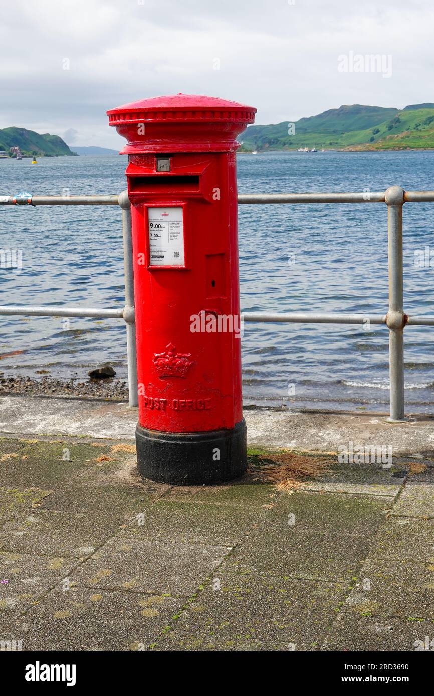 Royal Mail letterbox, Esplanade, Oban, Scotland, UK Stock Photo - Alamy