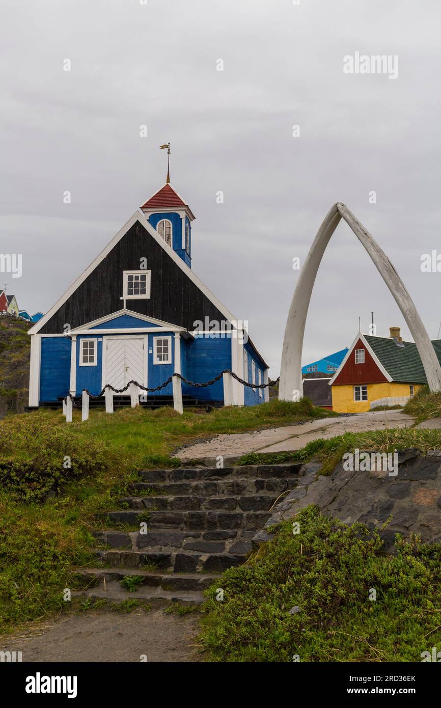 Bethal Church old blue church 1775 with whale bone arch and the old ...
