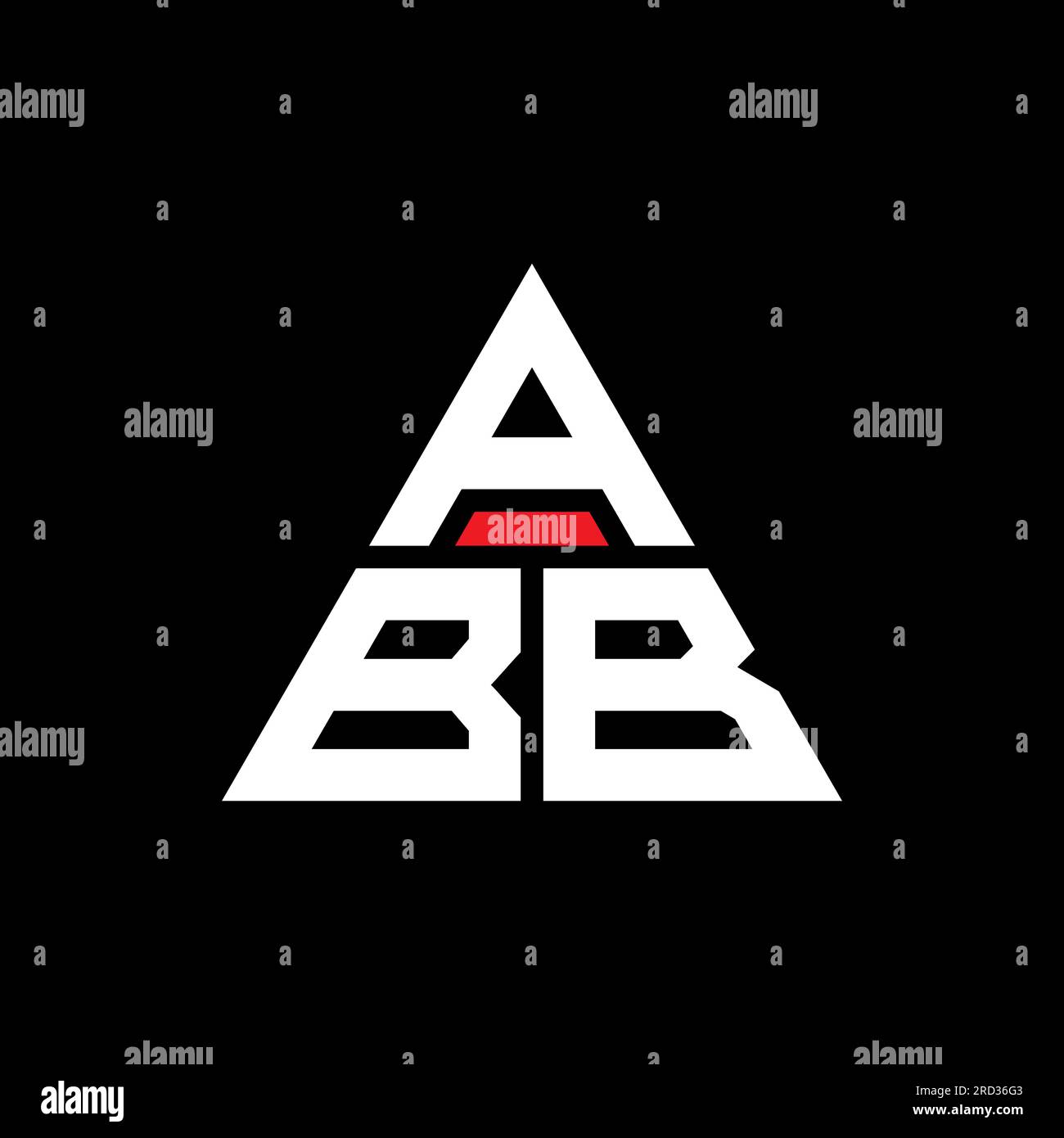 ABB triangle letter logo design with triangle shape. ABB triangle logo ...