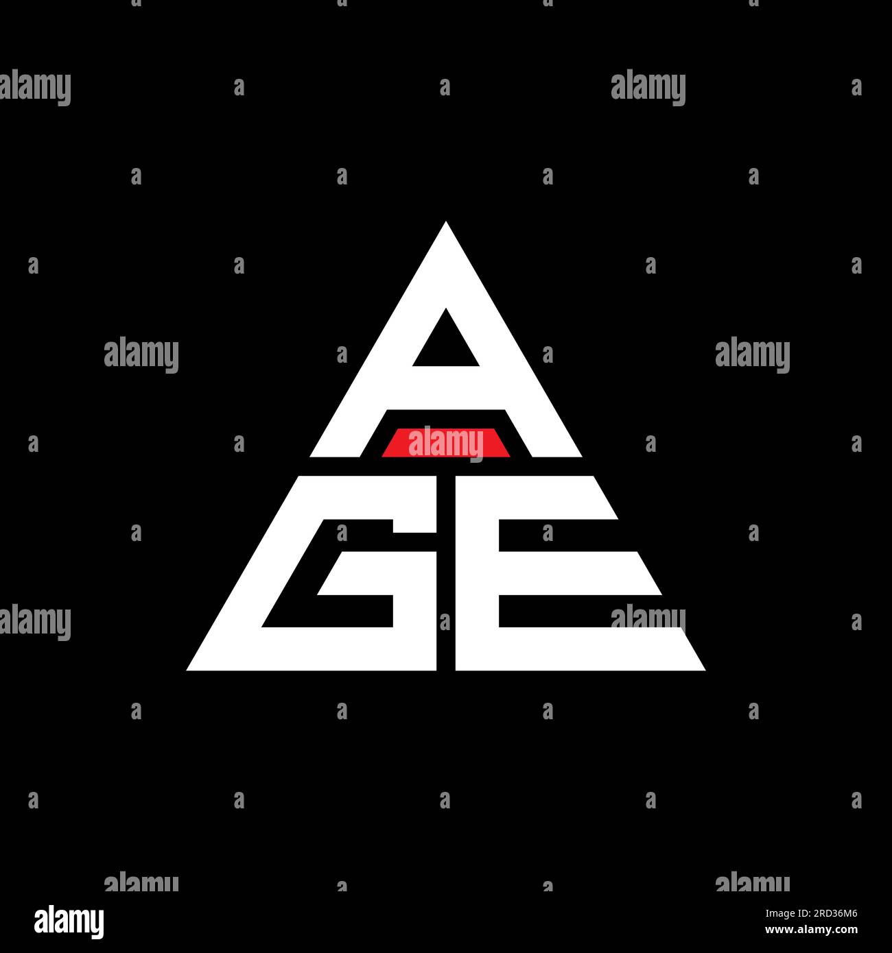 AGE triangle letter logo design with triangle shape. AGE triangle logo ...