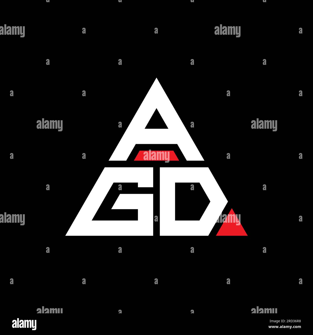 AGD triangle letter logo design with triangle shape. AGD triangle logo ...