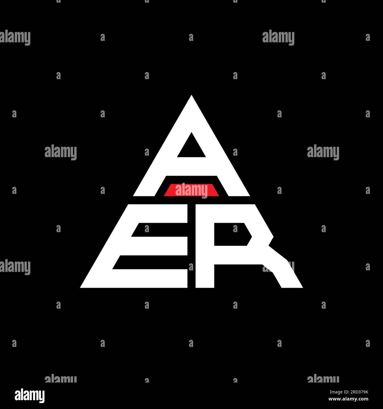 AER triangle letter logo design with triangle shape. AER triangle logo ...