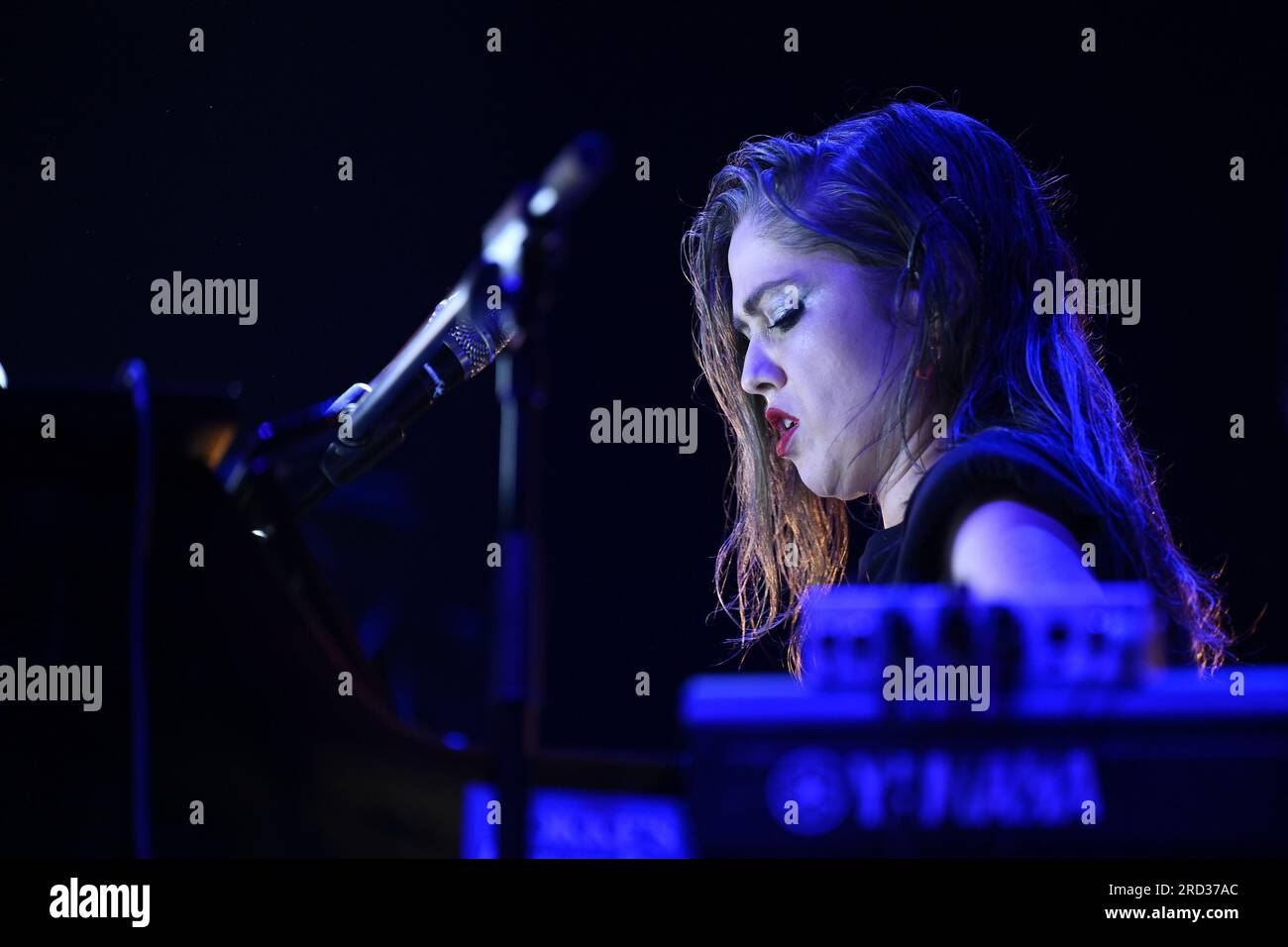 Beatrice Antolini during the Manuel Agnelli Tour 2023 Estate at Rock in ...