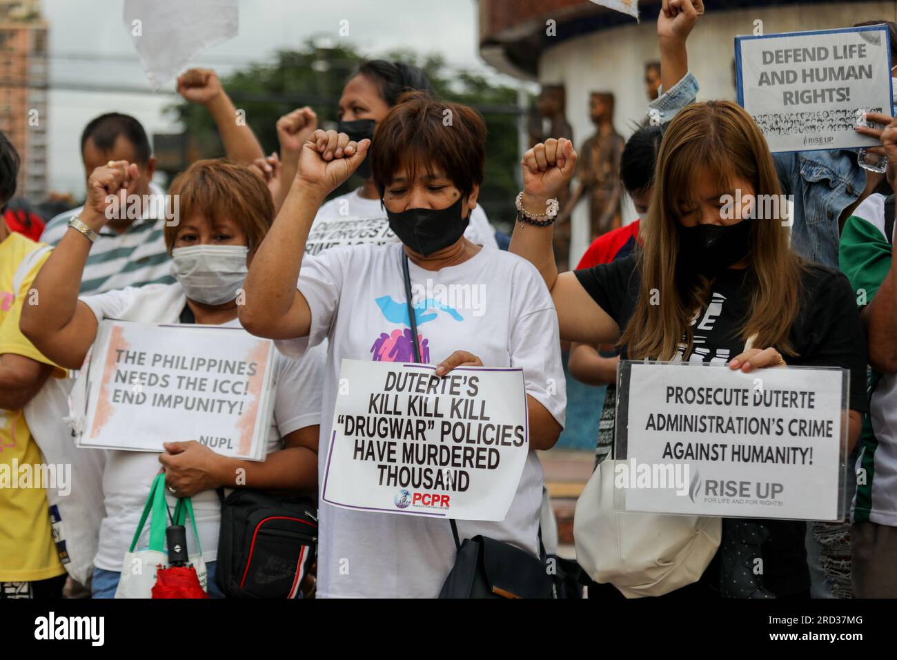 July 18, 2023, Quezon City, Metro Manila, Philippines: Families of ...
