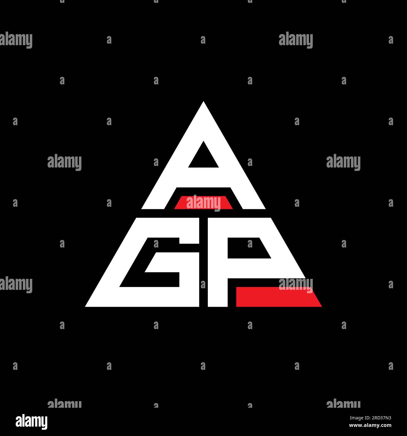 AGP triangle letter logo design with triangle shape. AGP triangle logo ...