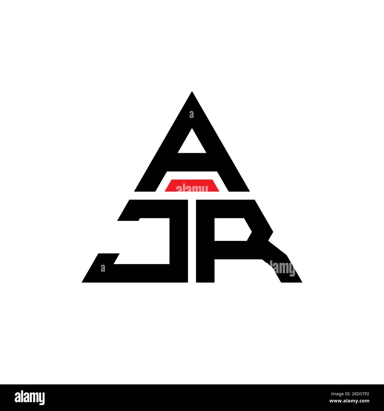 AJR triangle letter logo design with triangle shape. AJR triangle logo design monogram. AJR ...
