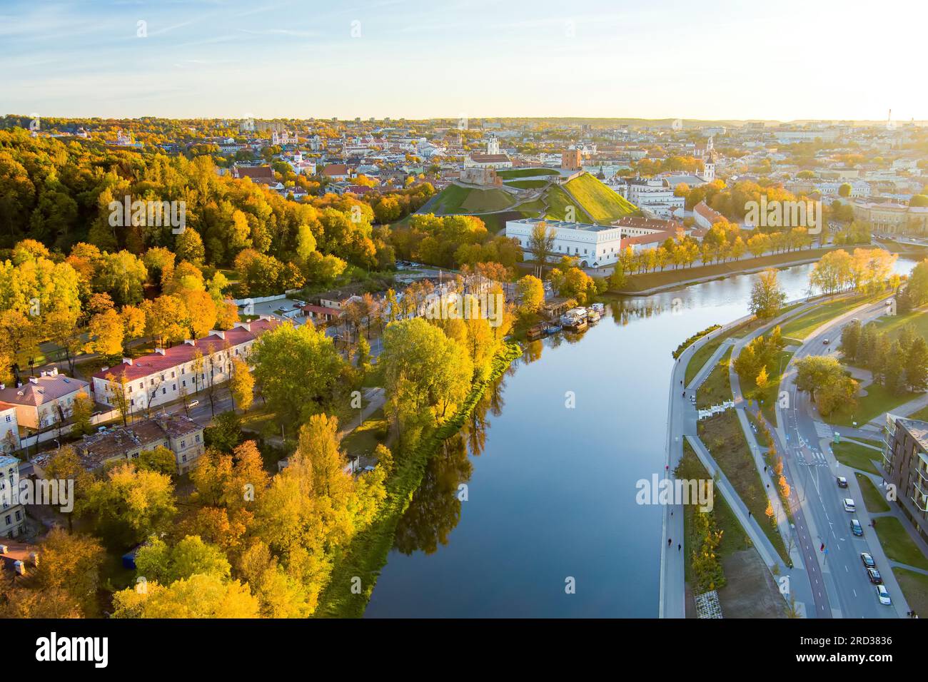 Autumn nature park flyover fall hi-res stock photography and images - Alamy