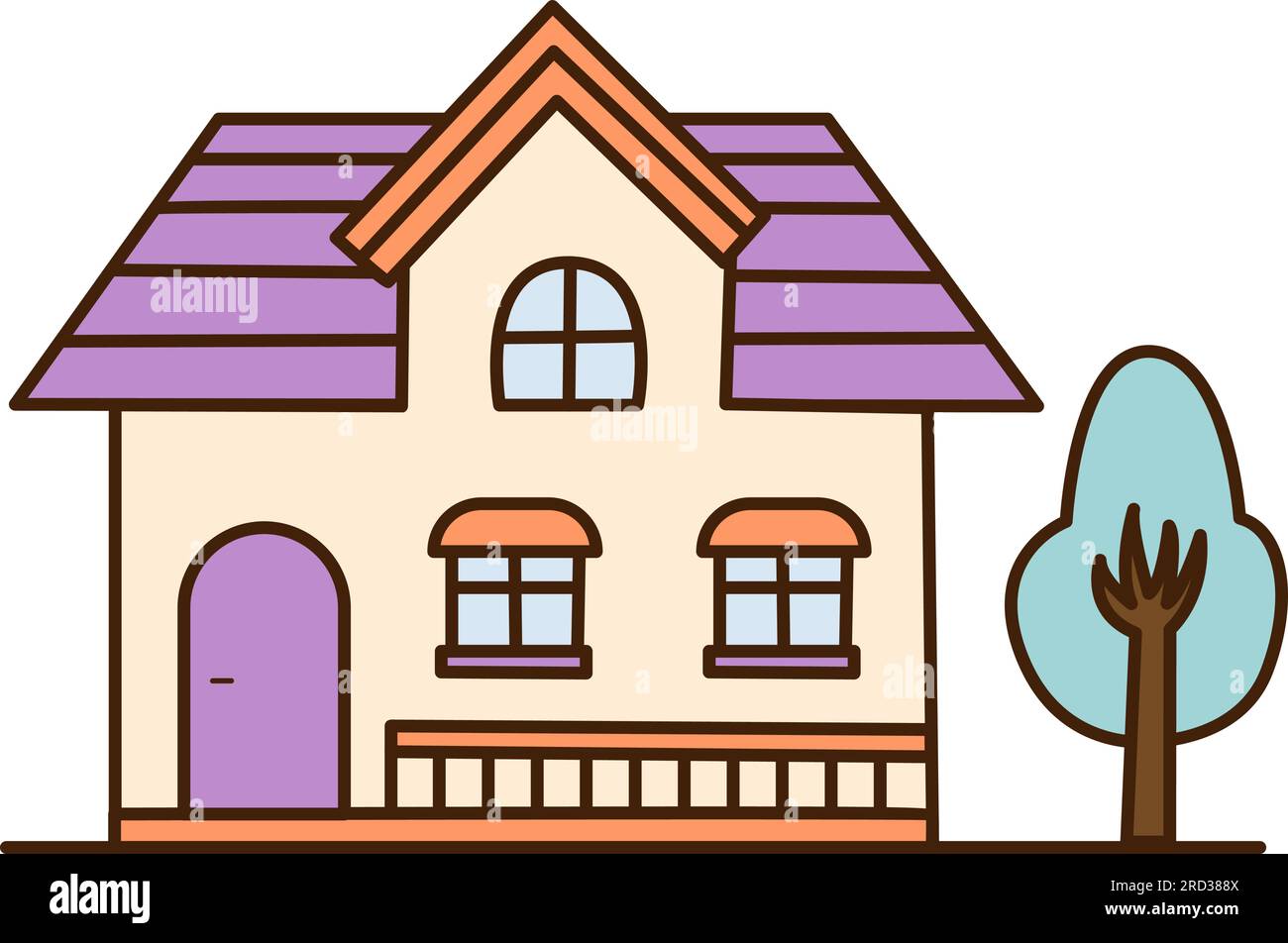 Vector Modern graphic architectural design house icon. Vector Colorful ...