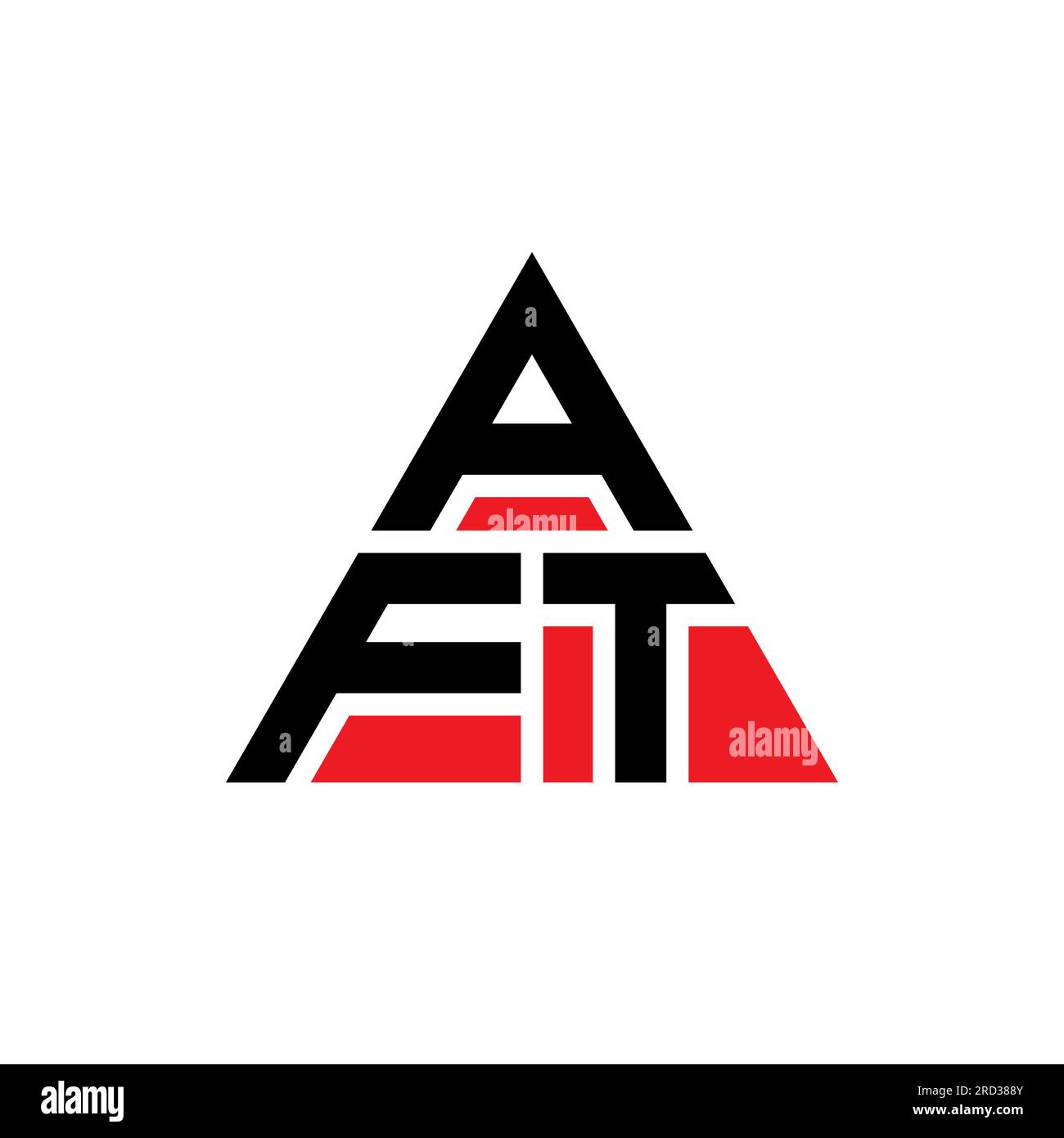 AFT triangle letter logo design with triangle shape. AFT triangle logo ...