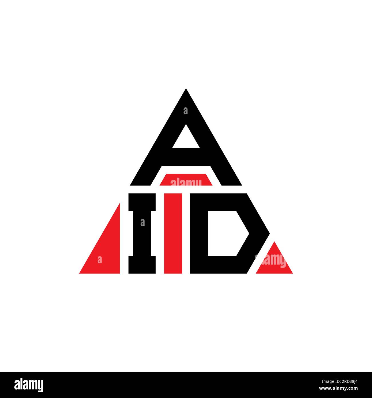AID triangle letter logo design with triangle shape. AID triangle logo ...