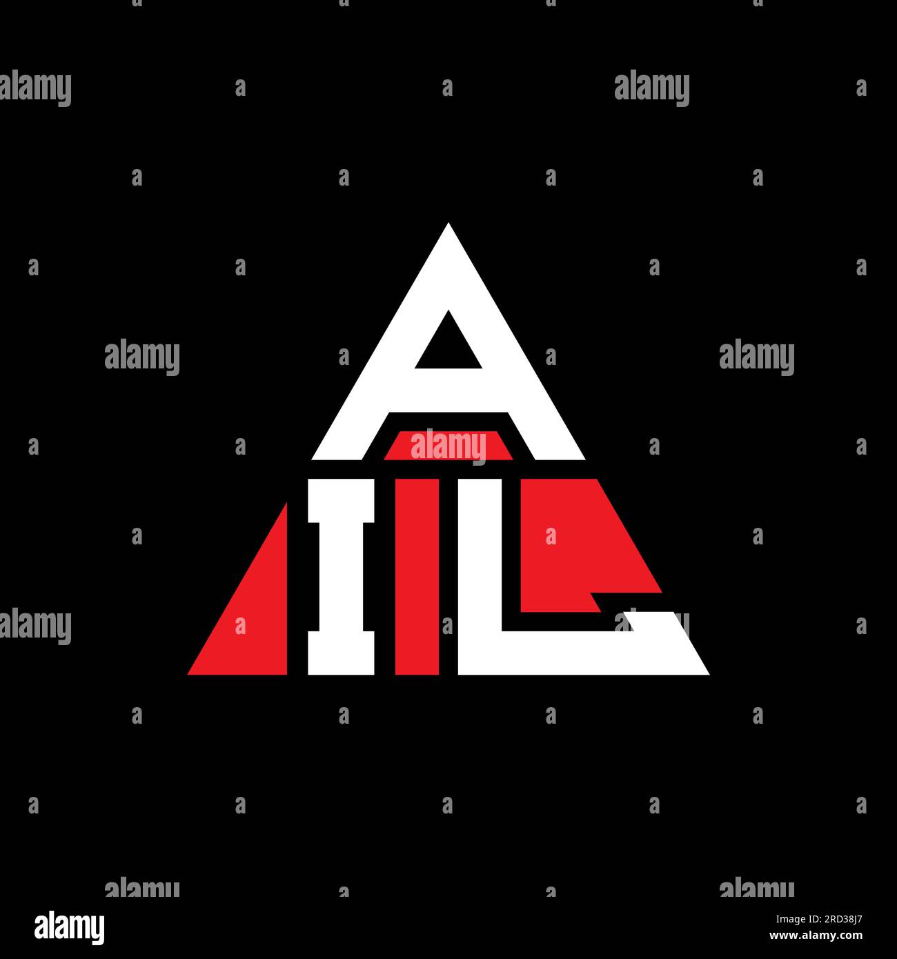 AIL triangle letter logo design with triangle shape. AIL triangle logo ...