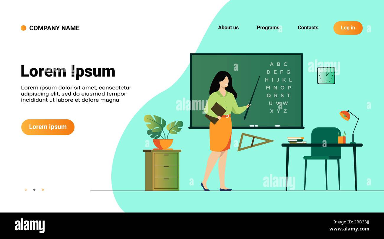 Teacher standing near blackboard and holding stick Stock Vector Image ... Teacher standing near blackboard and holding stick Stock Vector Image ...
