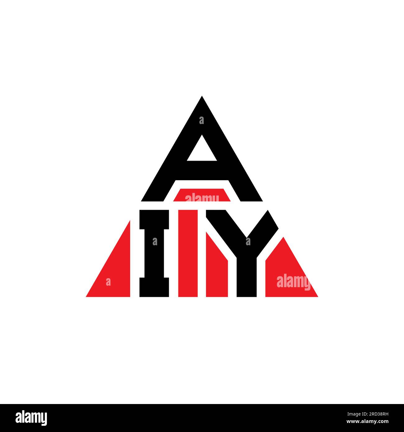 AIY triangle letter logo design with triangle shape. AIY triangle logo ...