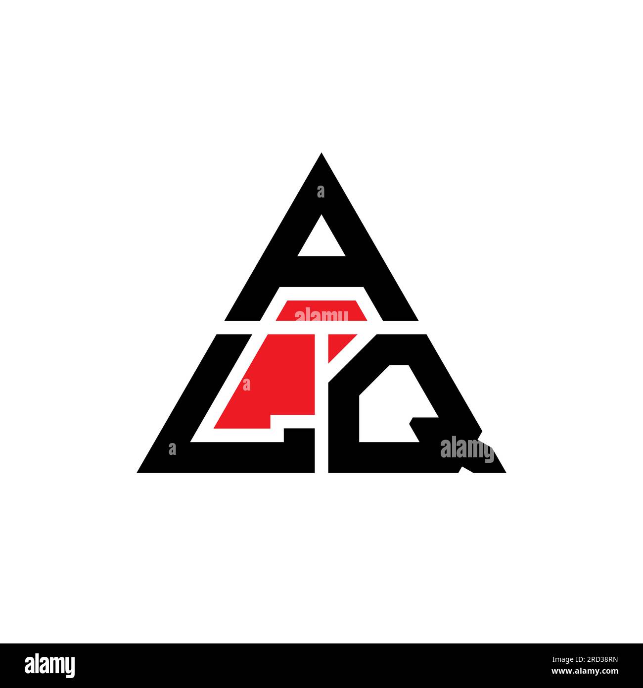 ALQ triangle letter logo design with triangle shape. ALQ triangle logo ...