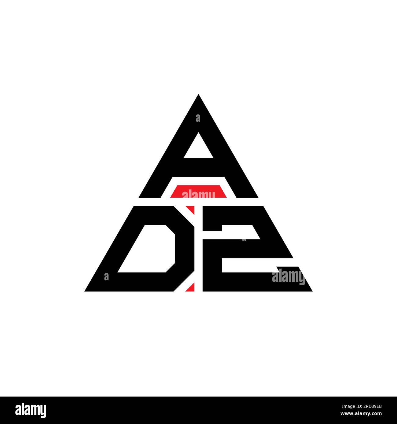 ADZ triangle letter logo design with triangle shape. ADZ triangle logo ...