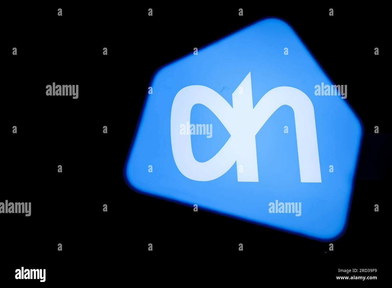 AMSTERDAM - Logo of Albert Heijn XL in an Albert Heijn supermarket on ...