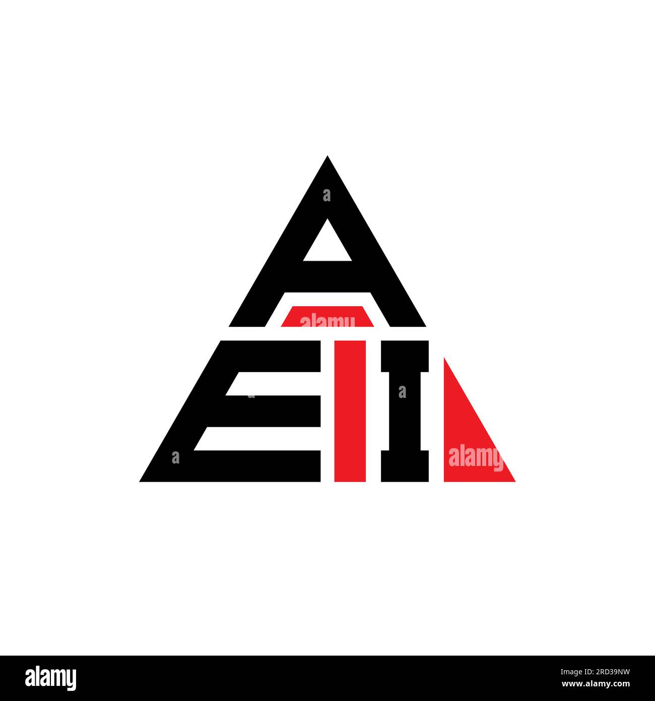 AEI triangle letter logo design with triangle shape. AEI triangle logo ...