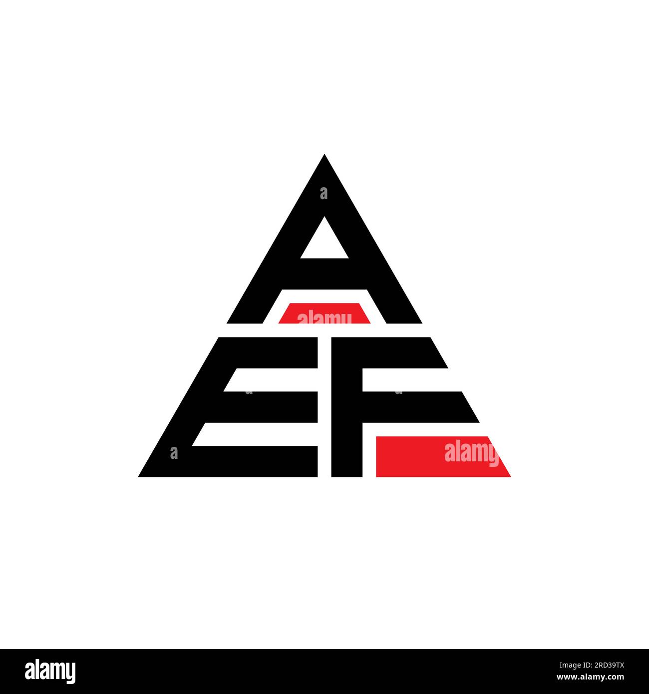 AEF triangle letter logo design with triangle shape. AEF triangle logo ...