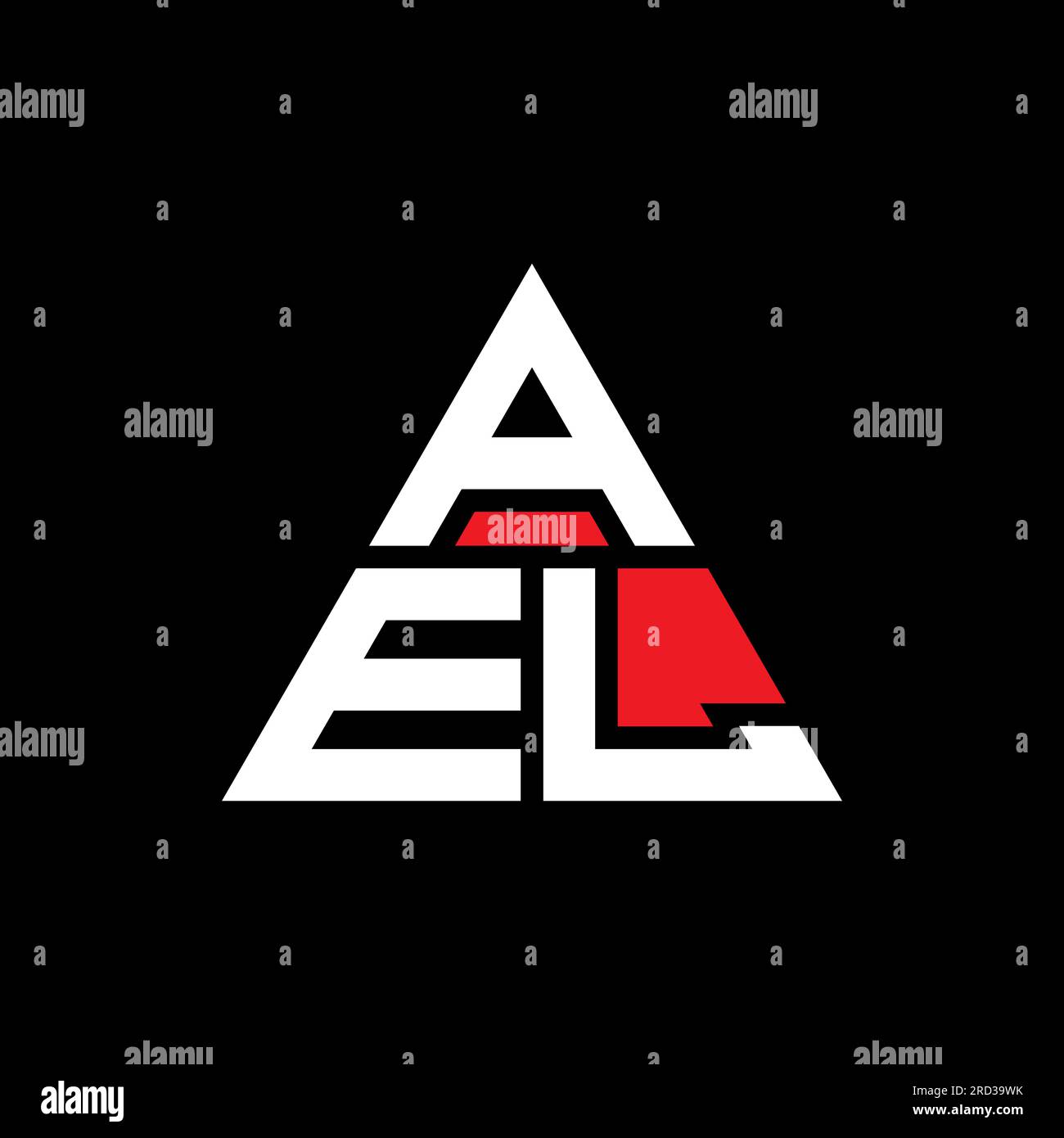 AEL triangle letter logo design with triangle shape. AEL triangle logo design monogram. AEL ...