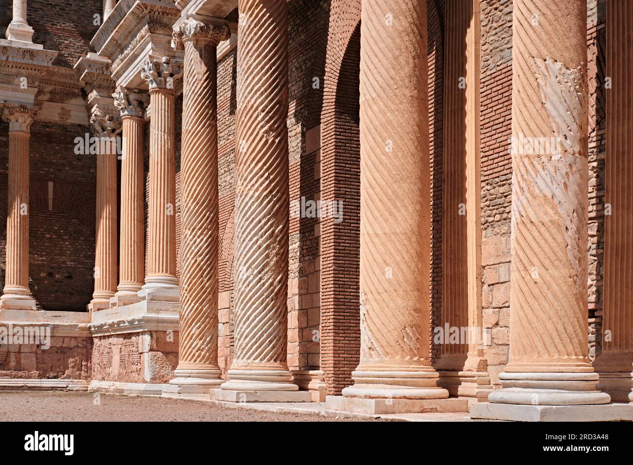 Manisa, Turkey - July 14, 2023: The gymnasium ruins of the ancient city ...