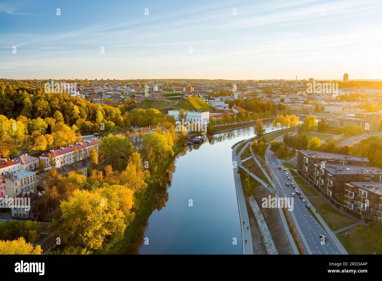 Autumn nature park flyover fall hi-res stock photography and images - Alamy