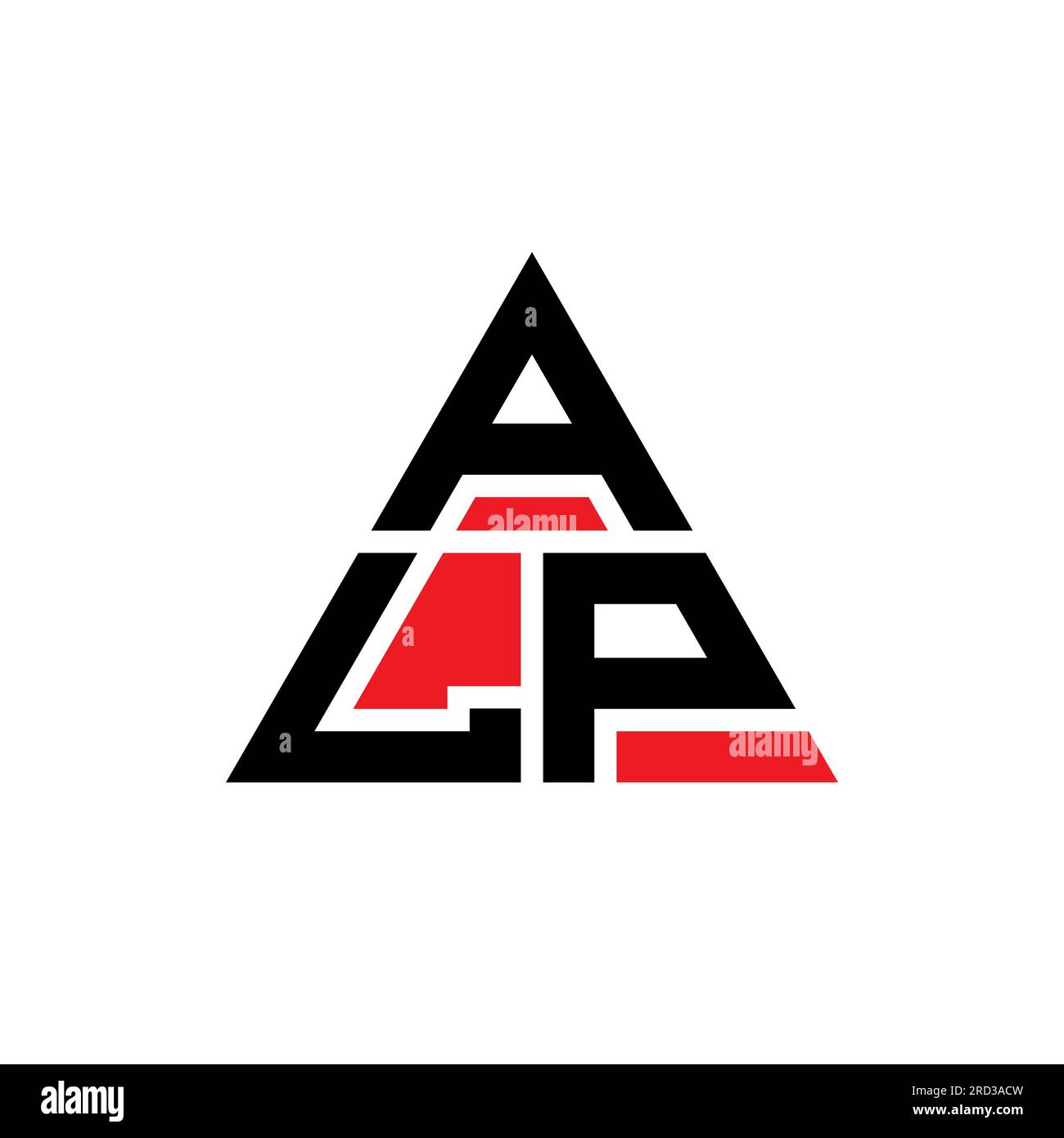ALP triangle letter logo design with triangle shape. ALP triangle logo design monogram. ALP ...