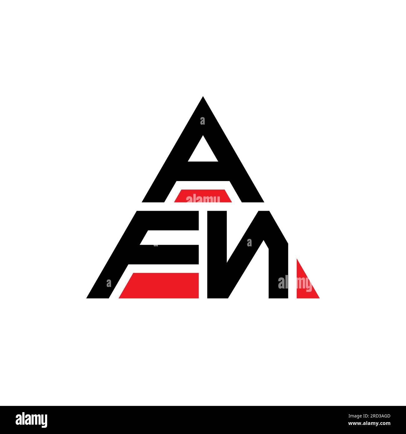AFN triangle letter logo design with triangle shape. AFN triangle logo ...