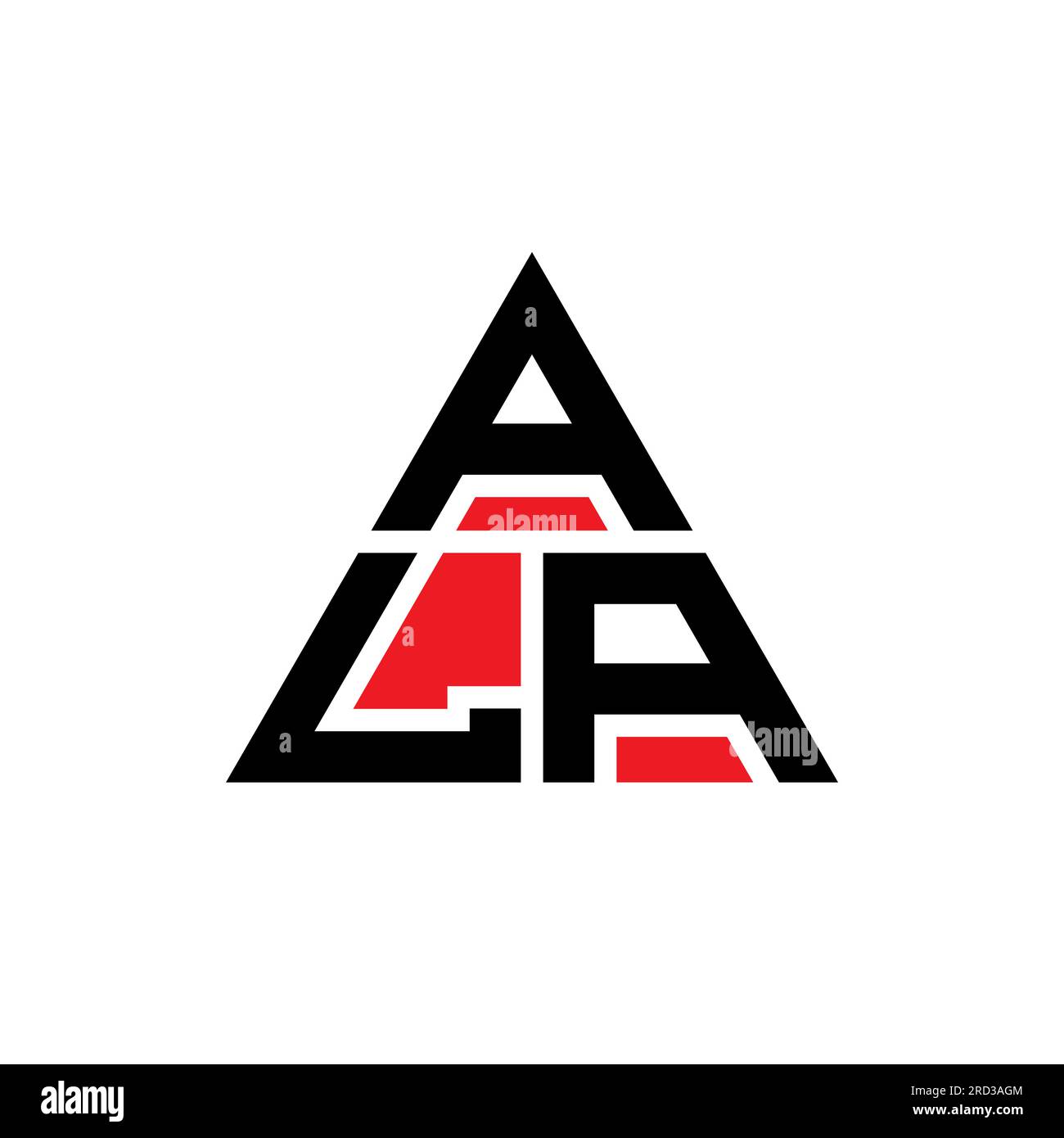ALA triangle letter logo design with triangle shape. ALA triangle logo ...