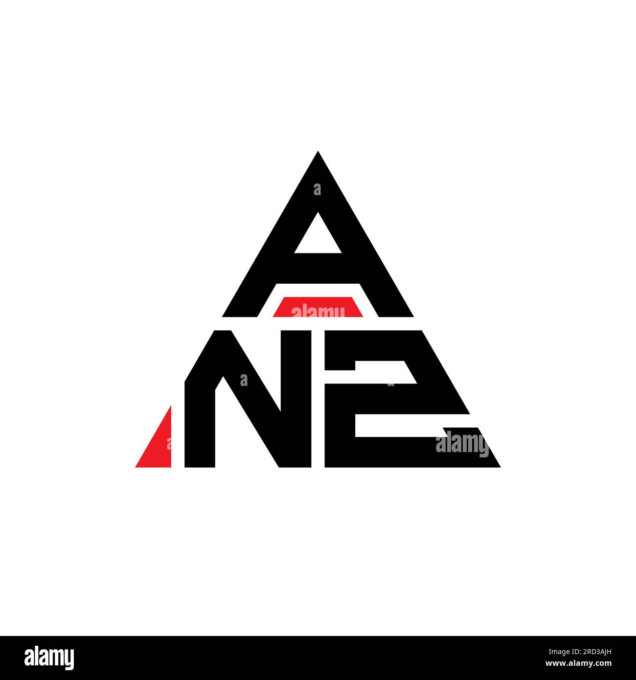 ANZ triangle letter logo design with triangle shape. ANZ triangle logo design monogram. ANZ ...