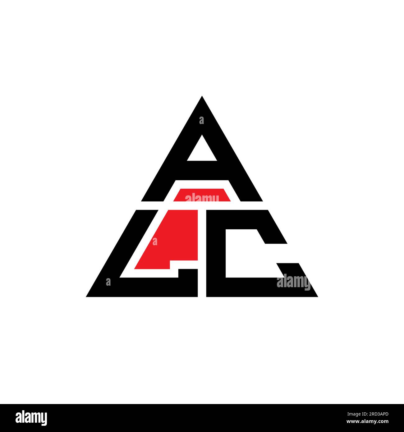 ALC triangle letter logo design with triangle shape. ALC triangle logo ...