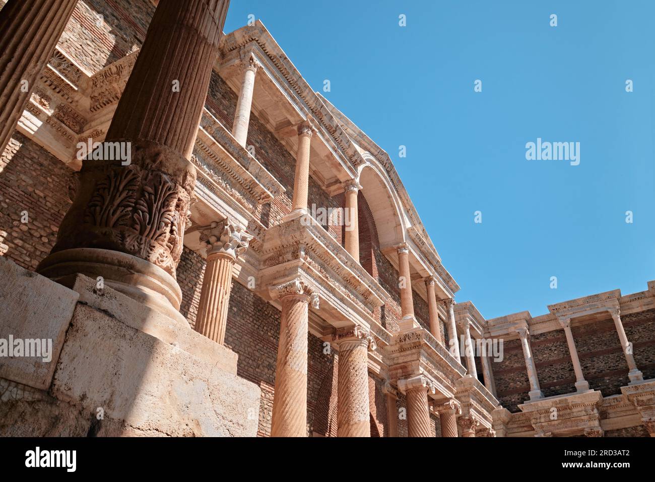 Manisa, Turkey - July 14, 2023: The gymnasium ruins of the ancient city ...