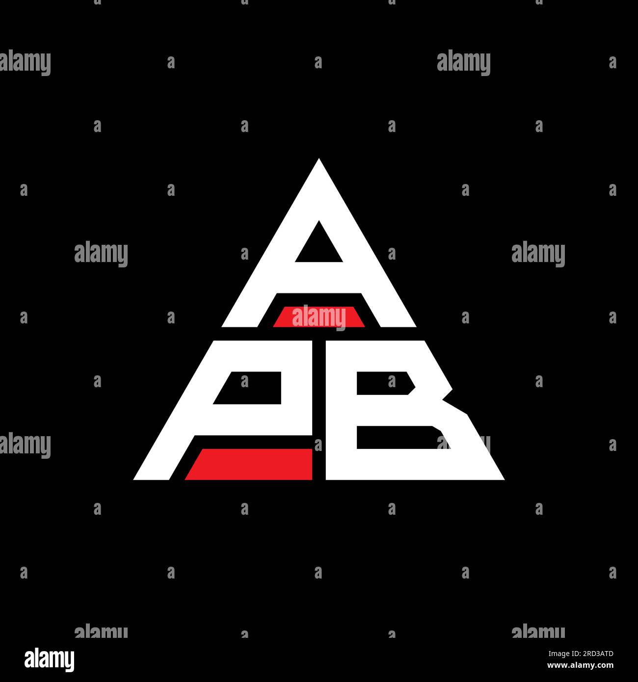 APB triangle letter logo design with triangle shape. APB triangle logo ...