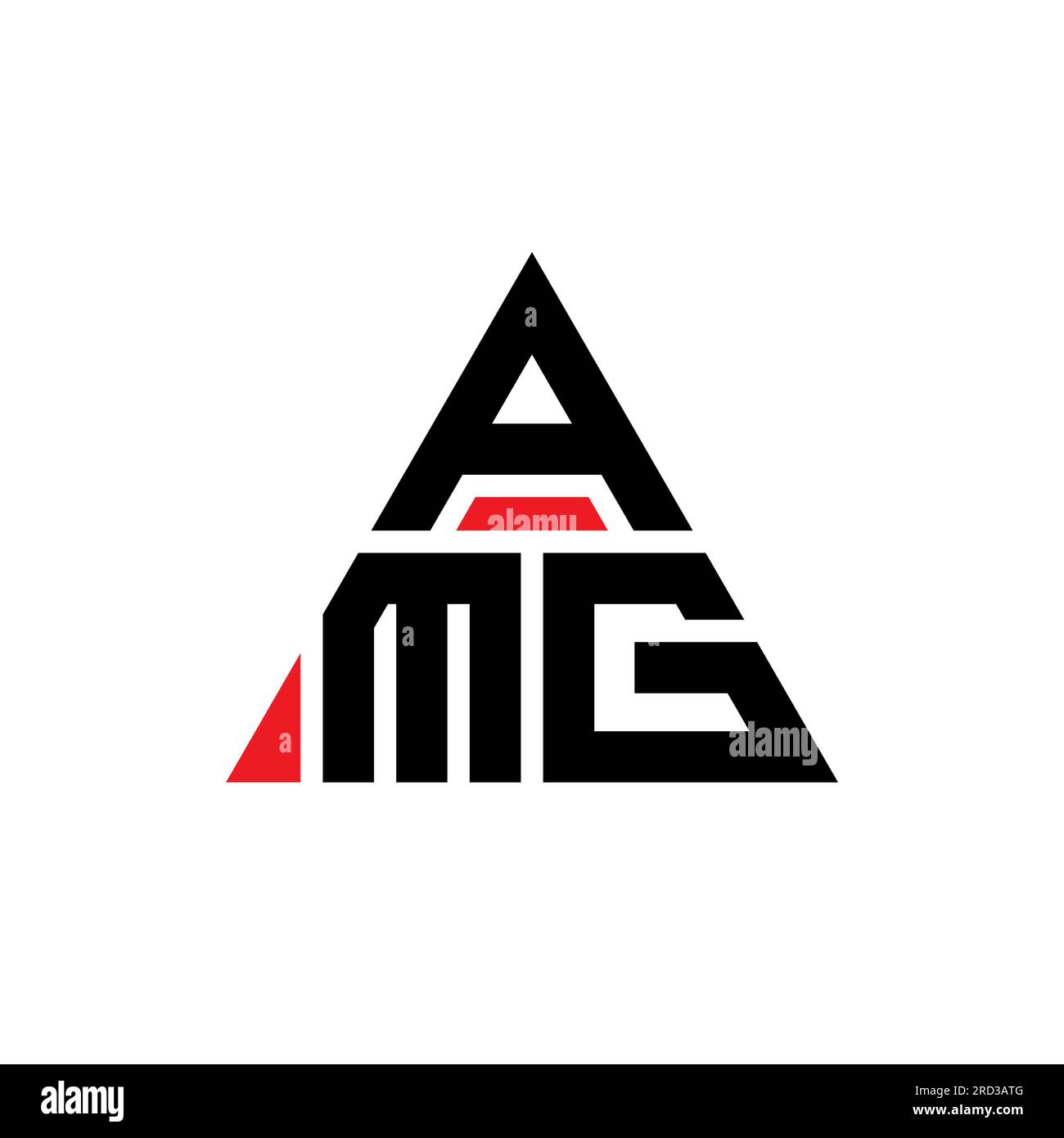 AMG triangle letter logo design with triangle shape. AMG triangle logo ...