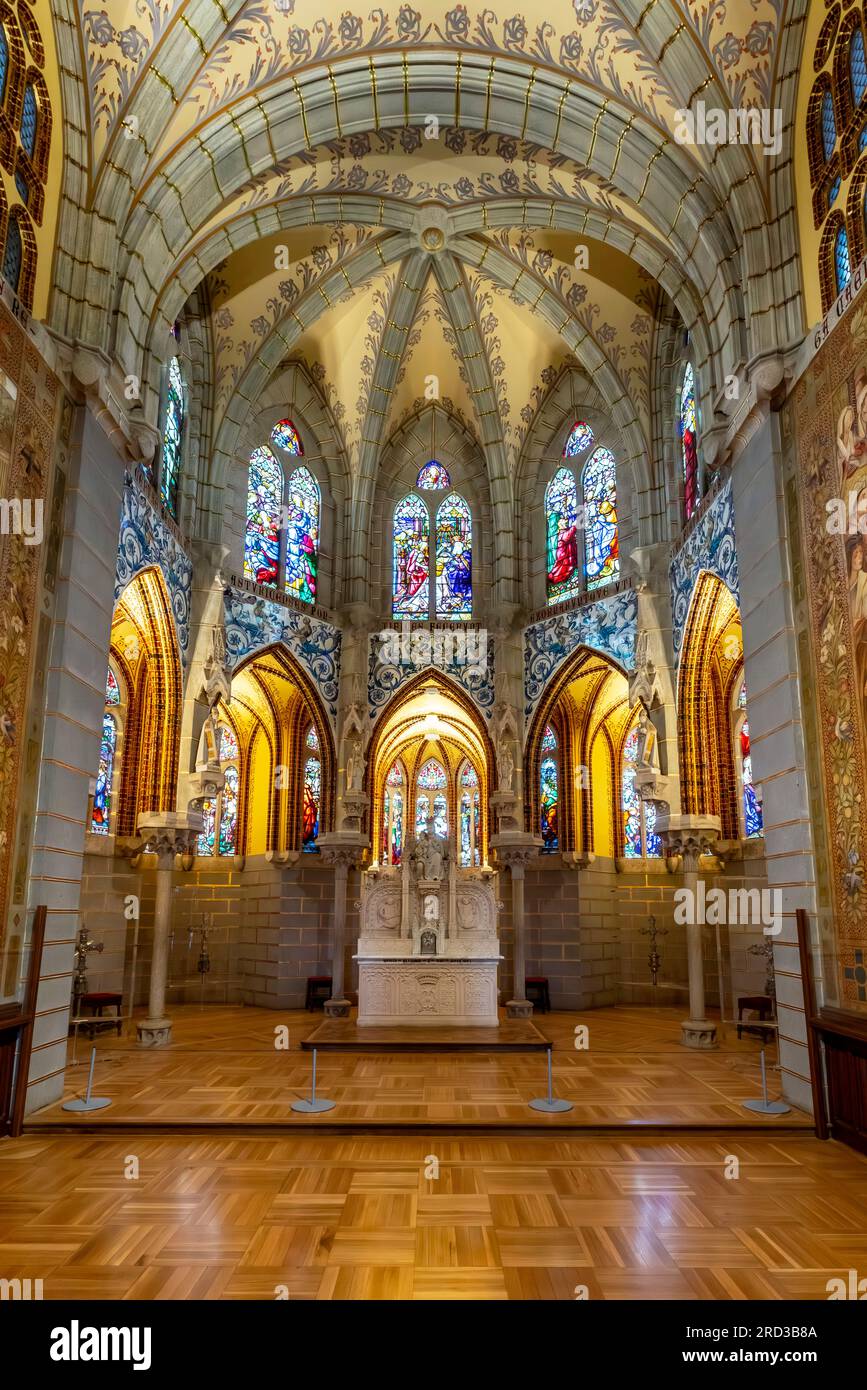 The chapel has a triple apse of Episcopal Palace of Astorga designed by famous Catalan modernist ...