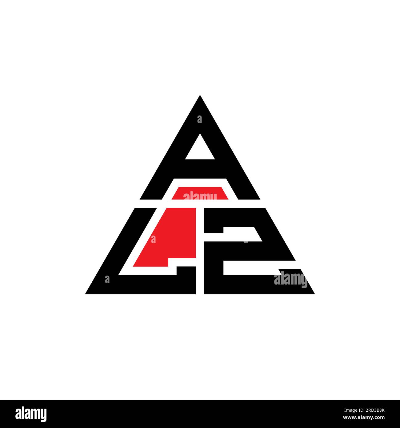 ALZ triangle letter logo design with triangle shape. ALZ triangle logo ...