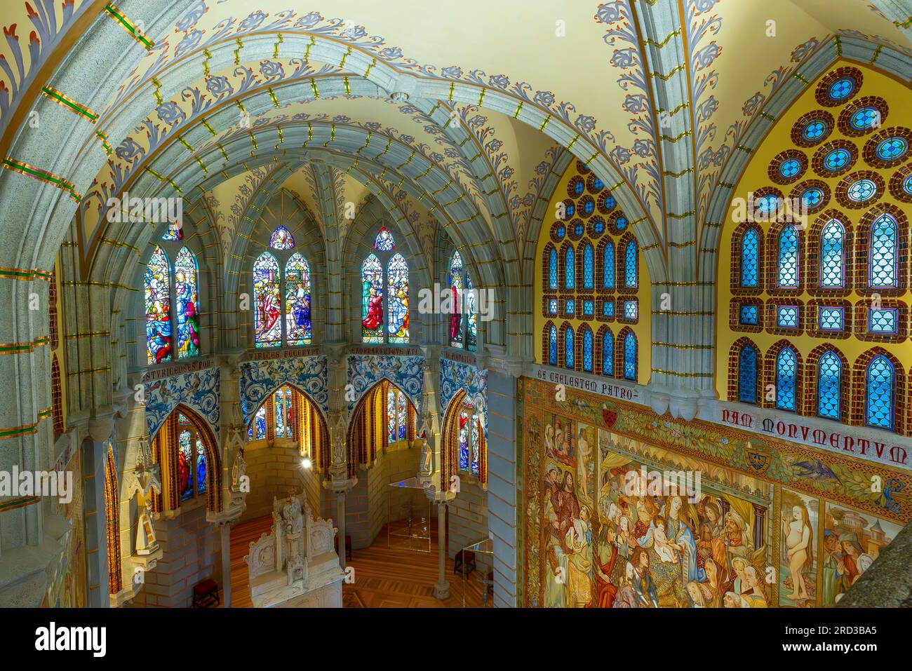 Apse and presbytery of chapel inside Episcopal Palace of Astorga ...