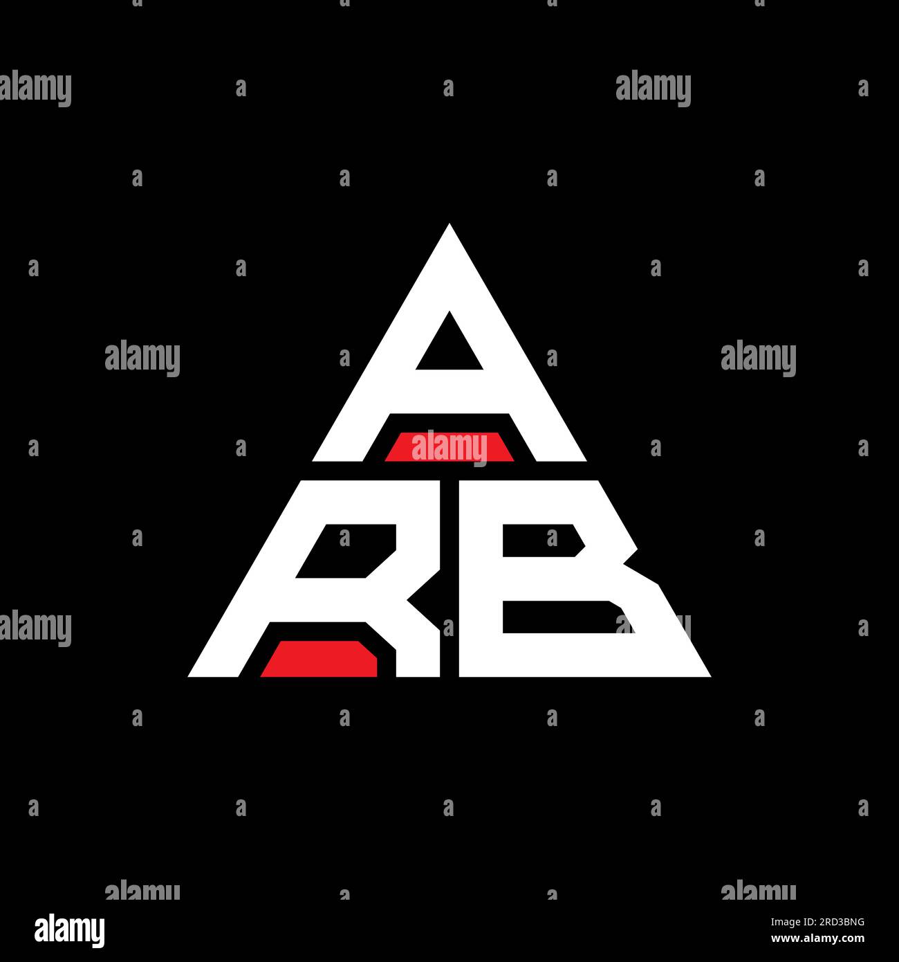 ARB triangle letter logo design with triangle shape. ARB triangle logo ...