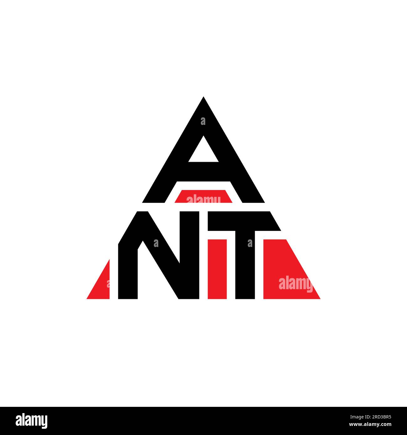 ANT triangle letter logo design with triangle shape. ANT triangle logo ...